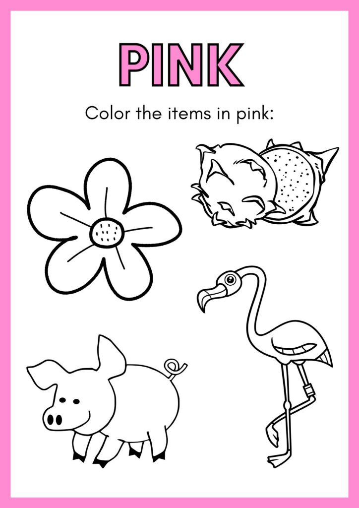 Color Worksheets for Kids – Free Printable PDF - Animated Ideas