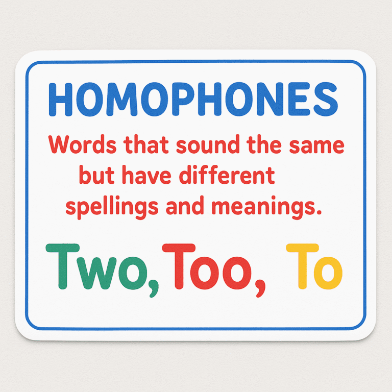 What Are Homophones? A Simple Guide to Tricky Word Pairs - Animated Ideas