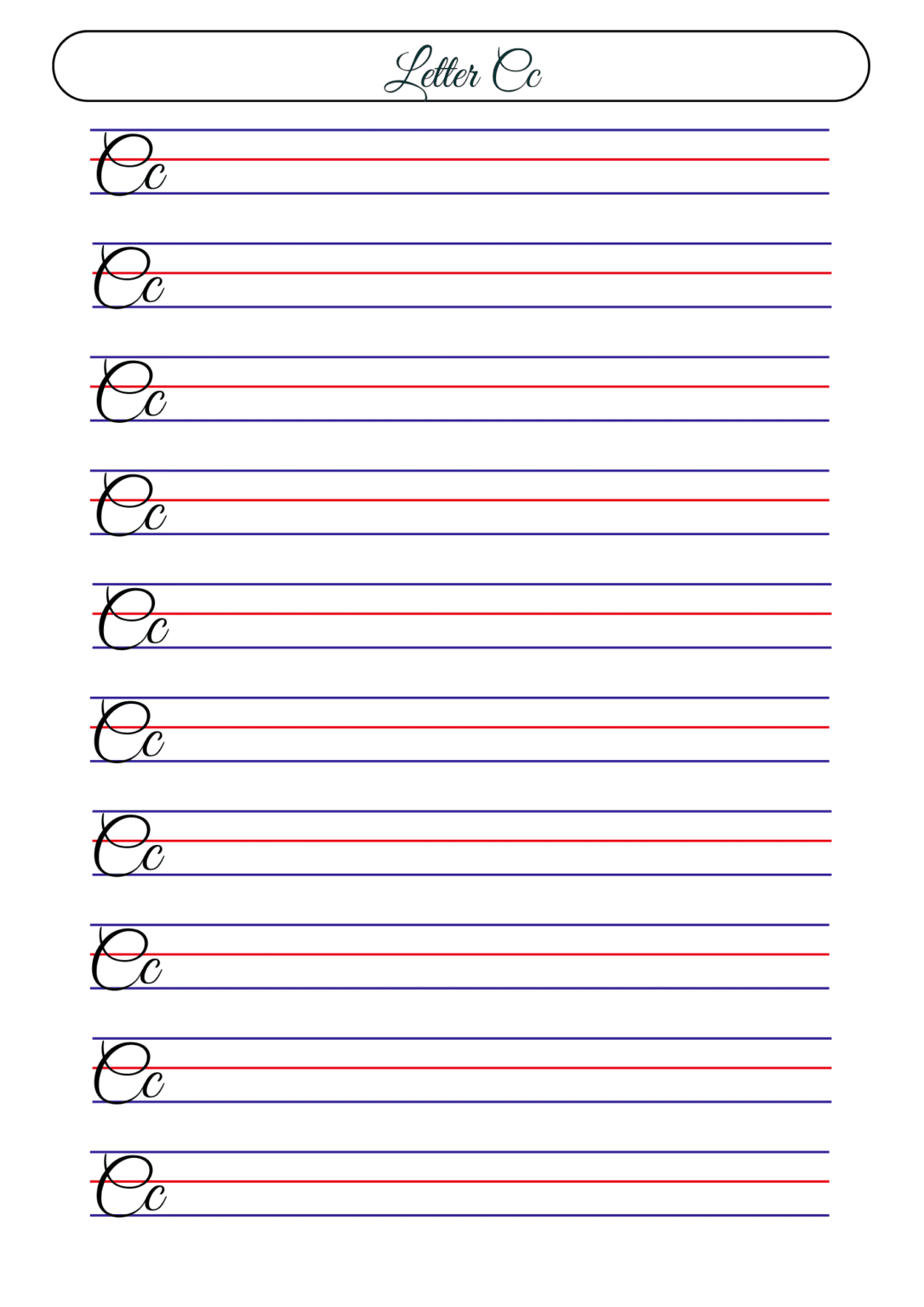 Cursive Handwriting Practice - Animated Ideas