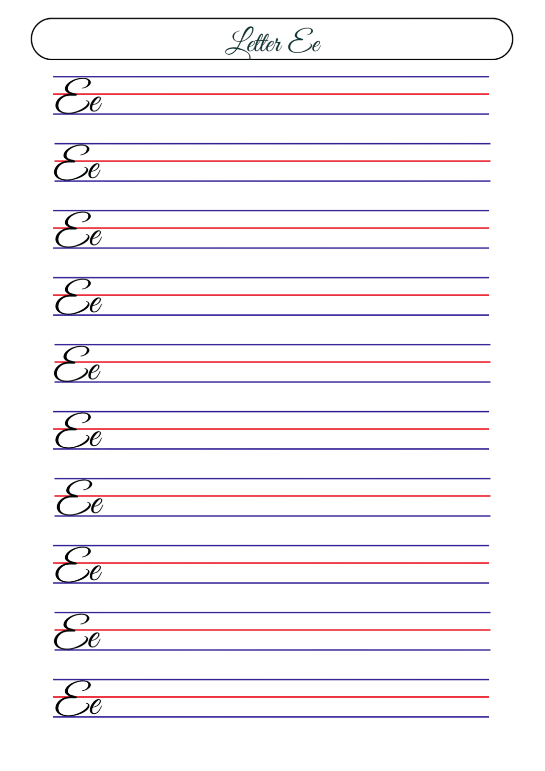 Cursive Handwriting Practice - Animated Ideas