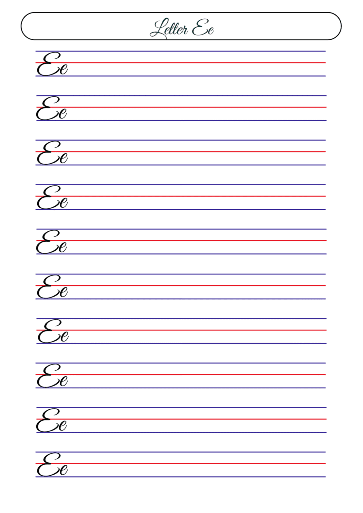 Cursive Handwriting Practice - Animated Ideas