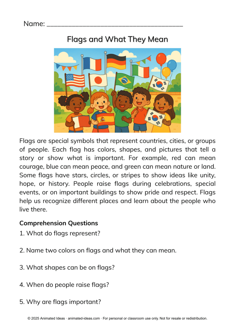 Reading Passages for Kids – Festivals, Homes & Culture (K-2) - Animated ...