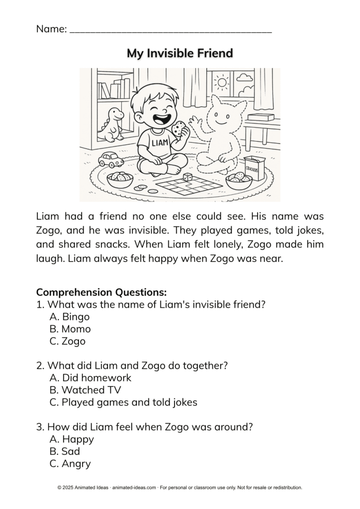 Imaginative Reading Passages for Kids – 5 Fun Fiction Stories with ...