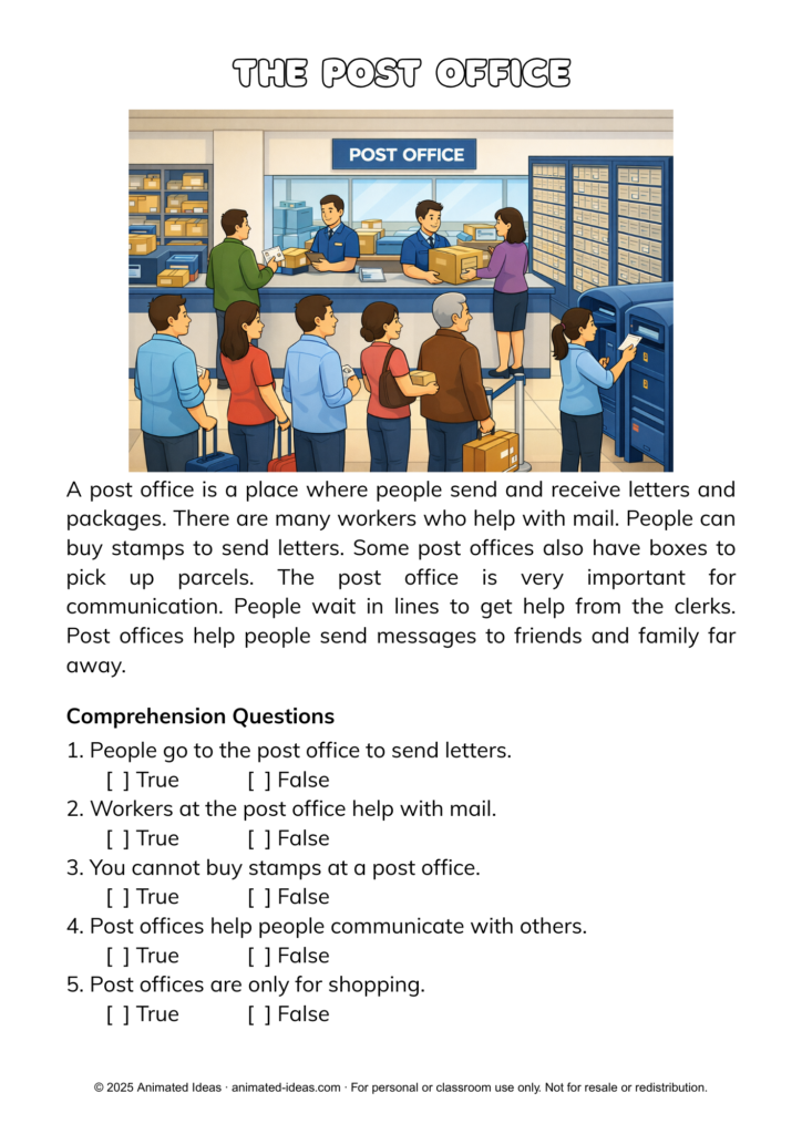 Reading Passages for Kids and Beginners - Animated Ideas
